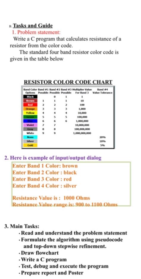 Solved B Tasks And Guide 1 Problem Statement Write A C