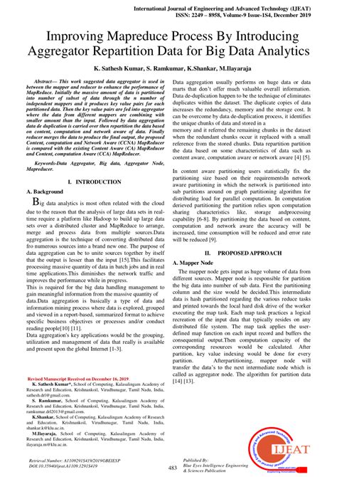 Pdf Improving Mapreduce Process By Introducing Aggregator Repartition