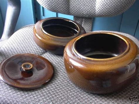 Vintage Russel Wright Bean Brown 3 Piece Stack Server 23101551