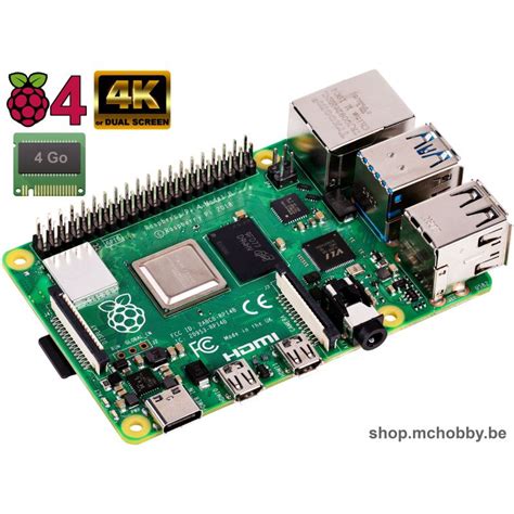Raspberry Pi 4 4 Go De Ram Vente Sur Stock
