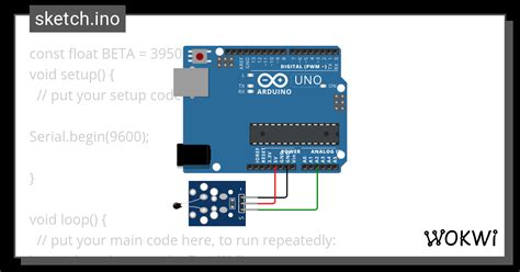 sıcaklık Ölçer wokwi esp32 stm32 arduino simulator