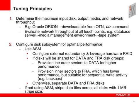 Presentation Recovery Manager Rman Configuration And Performance