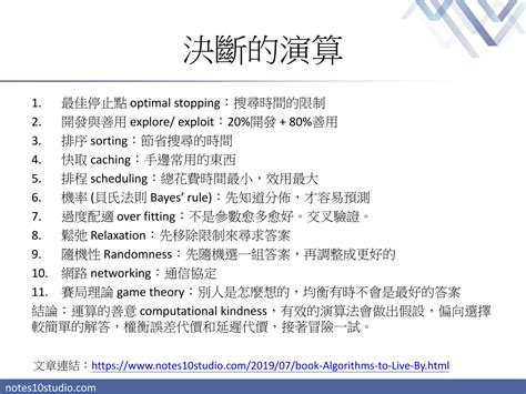 Booknote Algorithms To Live By Pdf