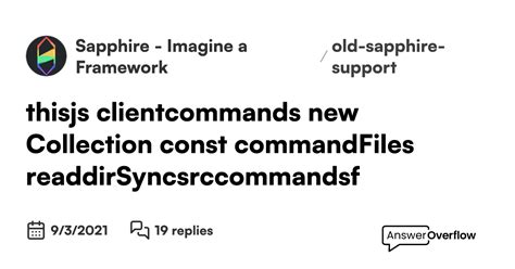 This```js Mands New Collection Const Commandfiles
