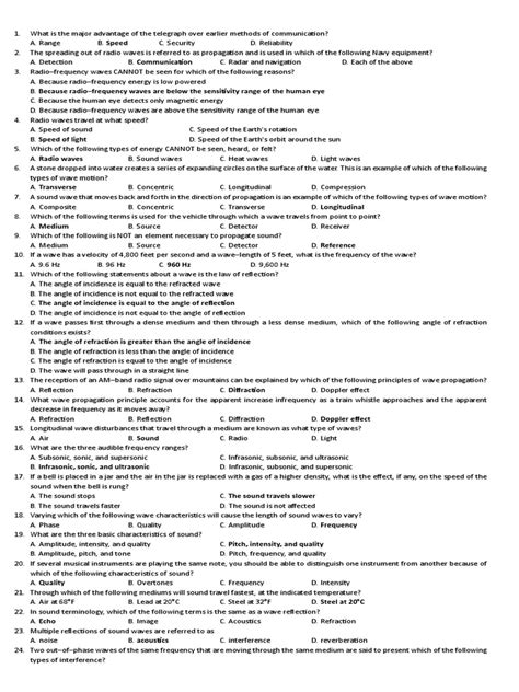 Est Quiz 1 With Answer Key Pdf Ionosphere Radio Propagation