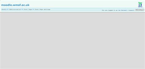 Moodle Site Admin Pages Not Loading Virtual Learning Platforms