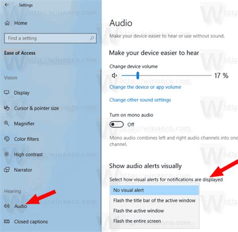 Enable Visual Alerts For Notifications In Windows 10 Sound Sentry