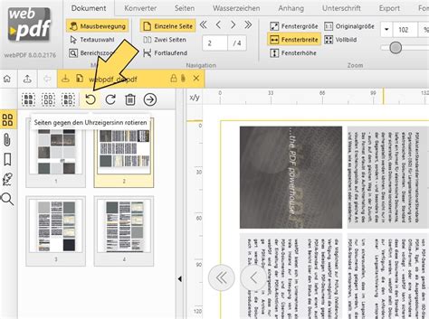 rotate remove or move pages in pdf documents webpdf