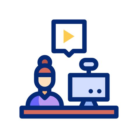 Streamer Animated Icon Free Computer Animated Icon