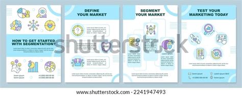 Get Started Segmentation Brochure Template Leaflet Stock Vector Royalty Free 2241947493