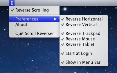 Reverse Horizontal Scrolling In Mac OS X