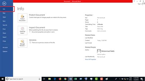 Mobile Techtunes How To Set Password On Microsoft Word Document