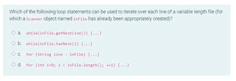 solved which of the following loop statements can be used to