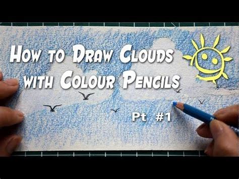 How To Draw Clouds With Colour Pencils D Clouds Pt For Beginners YouTube Cloud