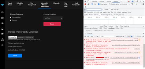 upload vulnerabilty database issue · issue 557 · deepfence