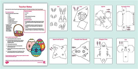 3d Easter Bunny Objects Teacher Made Twinkl