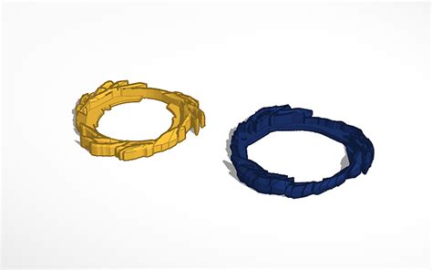 3d Design Beyblade Db Skyline Blade Separate Pieces Tinkercad