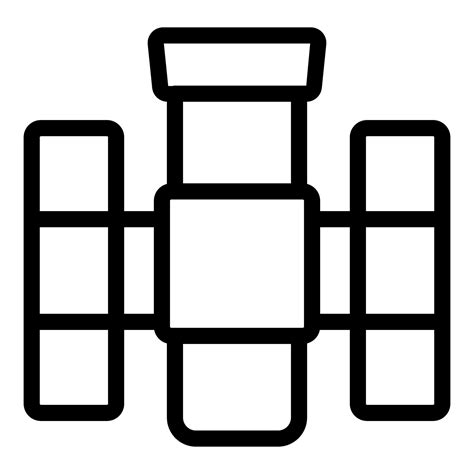 Black And White Satellite Icon 46044614 Vector Art At Vecteezy