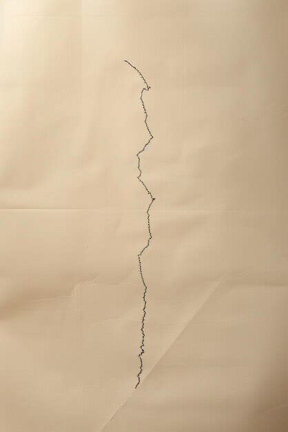 A Single Line Graph Representing Gradual Growth On A Beige Backdrop Premium AI Generated Image