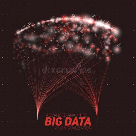 Vector Abstract Colorful Big Data Information Sorting Visualization
