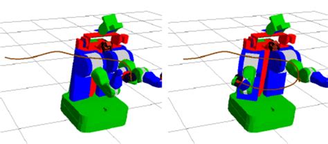 Two Screen Shots Of A Path Plan Being Executed The Trail Of The Download Scientific Diagram