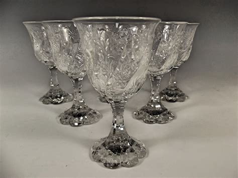 Set Of Six Thomas Webb Rock Crystal Sherry Glasses C