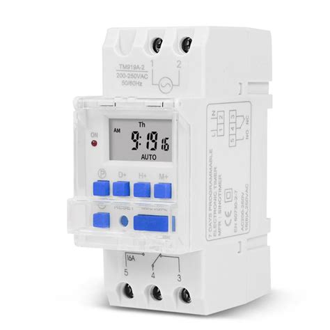 Spmh Tm919a Heavy Duty Digital Time Switch Relay Timer Control Din Rail Mount Weekly 7 Days