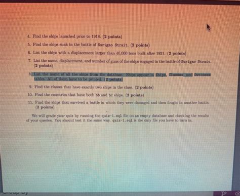 Cse 111 Database Systems Quiz 1 30 Points Consider