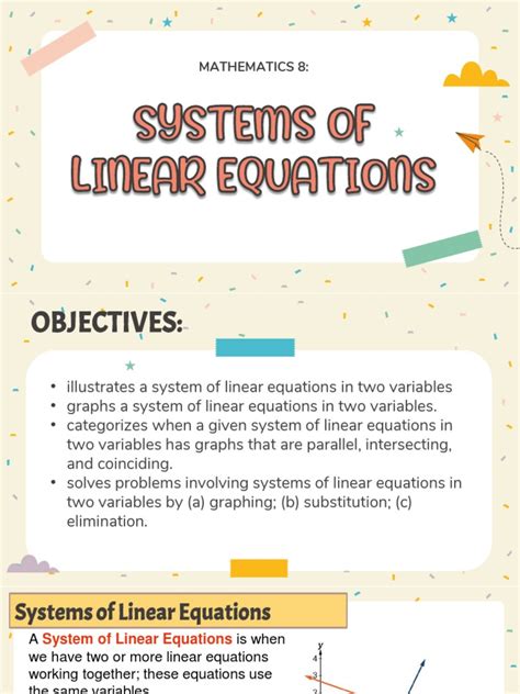 Systems Of Linera Equations Pdf Pdf Equations System Of Linear