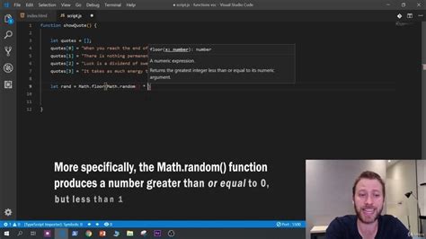Javascript Grandmaster 1405 Cool Example Advanced Click Button And Display Random Quotes Youtube
