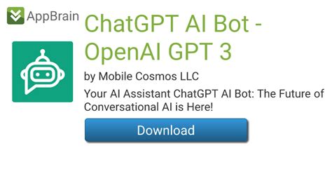 ChatGPT AI Bot - OpenAI GPT 3 for Android - Free App Download