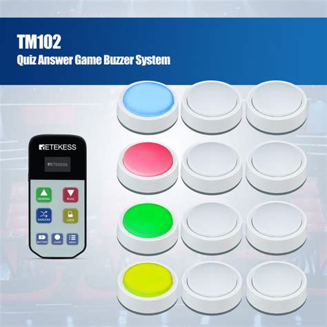 Retekess Tm102 Quiz Answer Systemgame Buzzer Systemlock Function3
