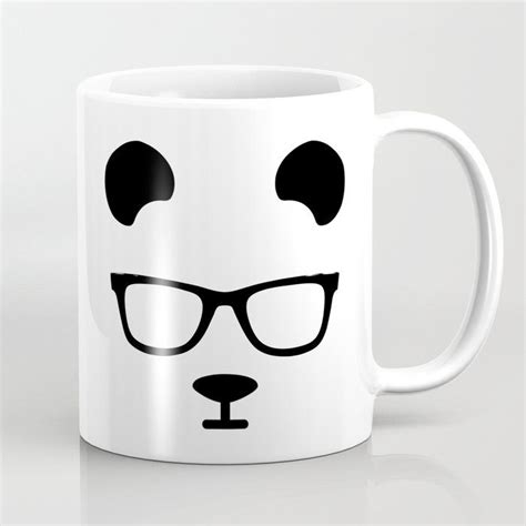 Nerd Panda Coffee Mug With Glasses