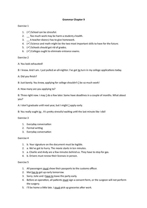 grammar chapter 9 exercise 1 2 3 4 5 6 7 8 9 grammar chapter