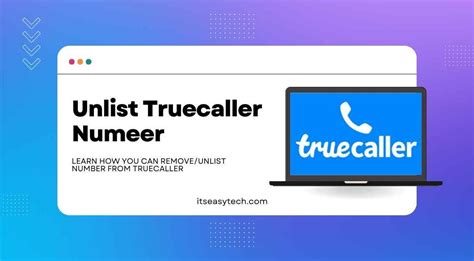 How To Removeunlist Numbers From Truecaller