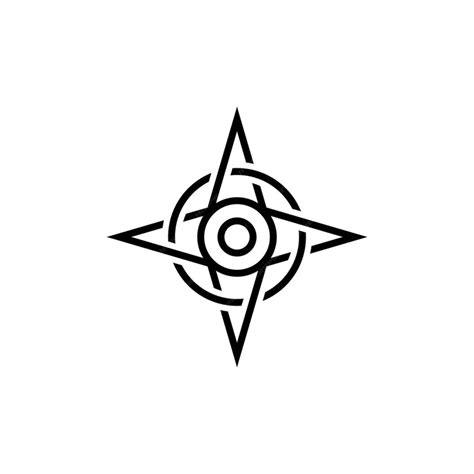 Premium Vector Simple Compass Logo