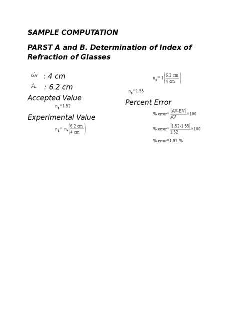 Sample Computation Pdf