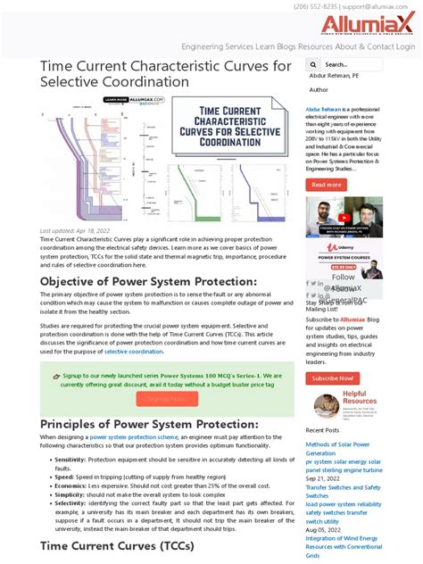 Time Current Characteristic Curves For Selective Coordination Pdf