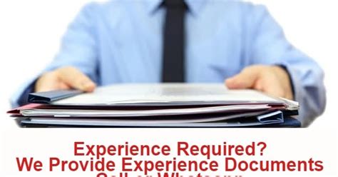 Work Experience Documents