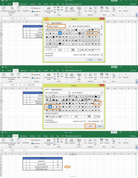 How To Insert A Checkmark In Excel