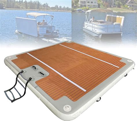 Buy Inflatable Floating Patio Dock For Lakes Large Floating Platform Lake Mat Portable