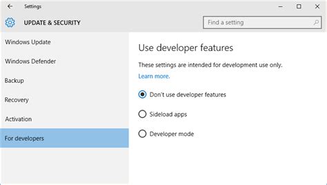 Windows What Is Developer Mode Super User