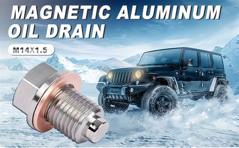 Mtabcty M14 X 15 Magnetic Oil Drain Plug Stainless Steel
