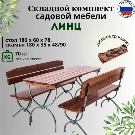 Комплекты садовой мебели Линц купить по низкой цене на Яндекс Маркете