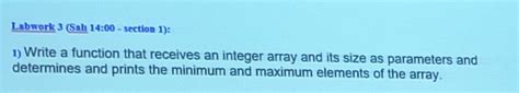 Solved Labwork 3 Sah 1400 Section 1 1 Write A