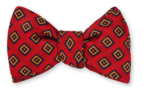 Red Cedar Diamonds Bow Tie B5351 R Hanauer Bow Ties
