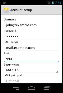 Android How To Configure IMAP POP Email On An Android Knowledgebase Elevology