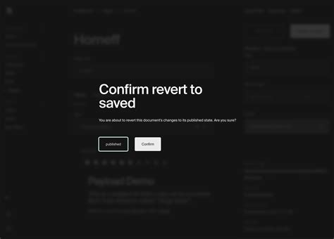 Wrong Translation Key In Confirm Revert To Publish State Modal · Issue 1626 · Payloadcms
