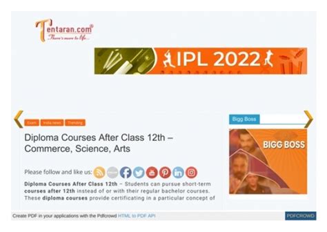 Diploma Courses After Class Th