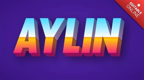 Aylin Text Style Effects Generator